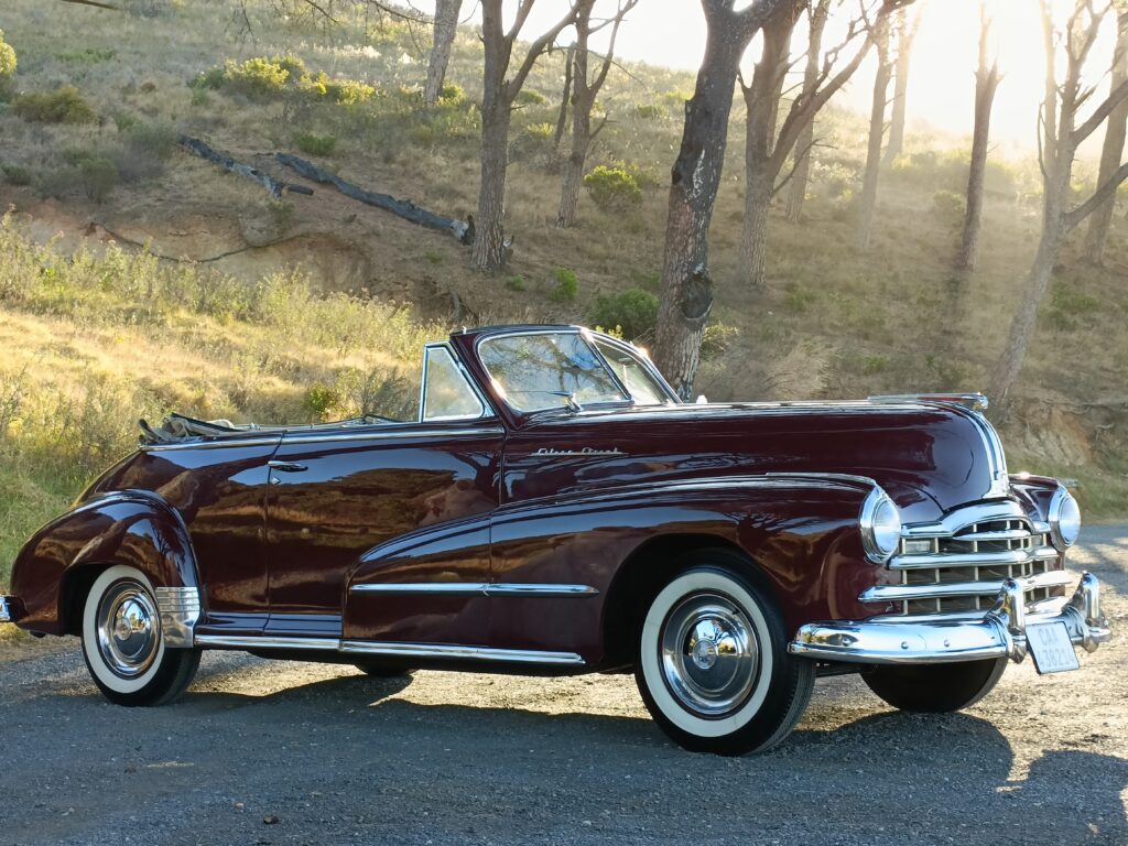 1948 Pontiac Silver Streak Convertible Maroon – Faureal Car Hire